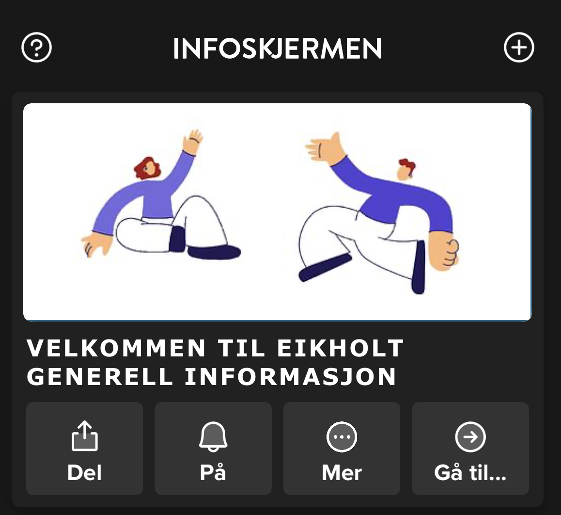 App med informasjon til deg som skal til Eikholt